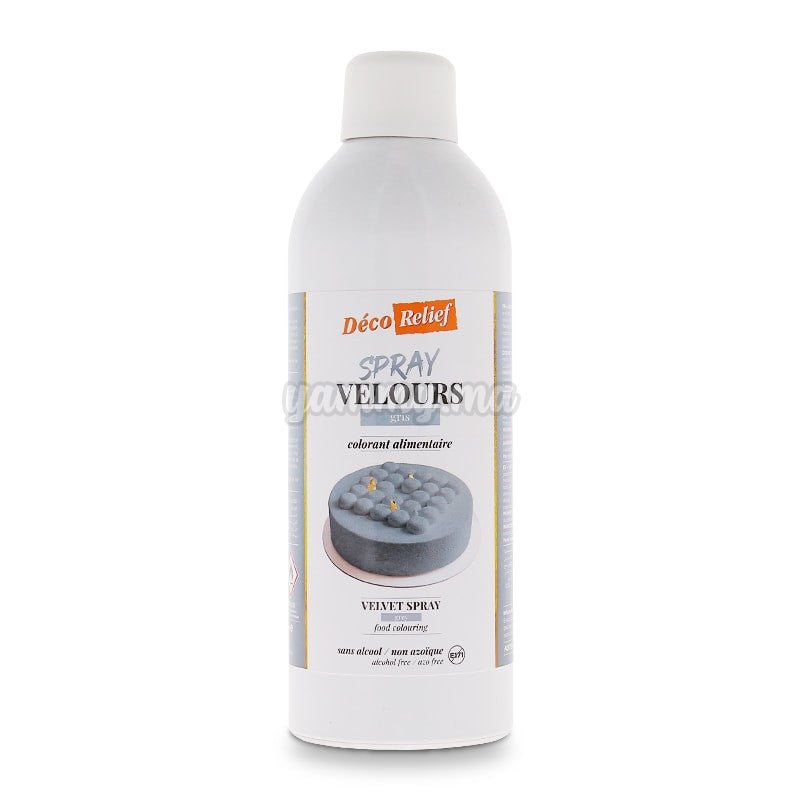 Colorant Spray Velours Gris 400ml Beurre de Cacao - Déco Relief