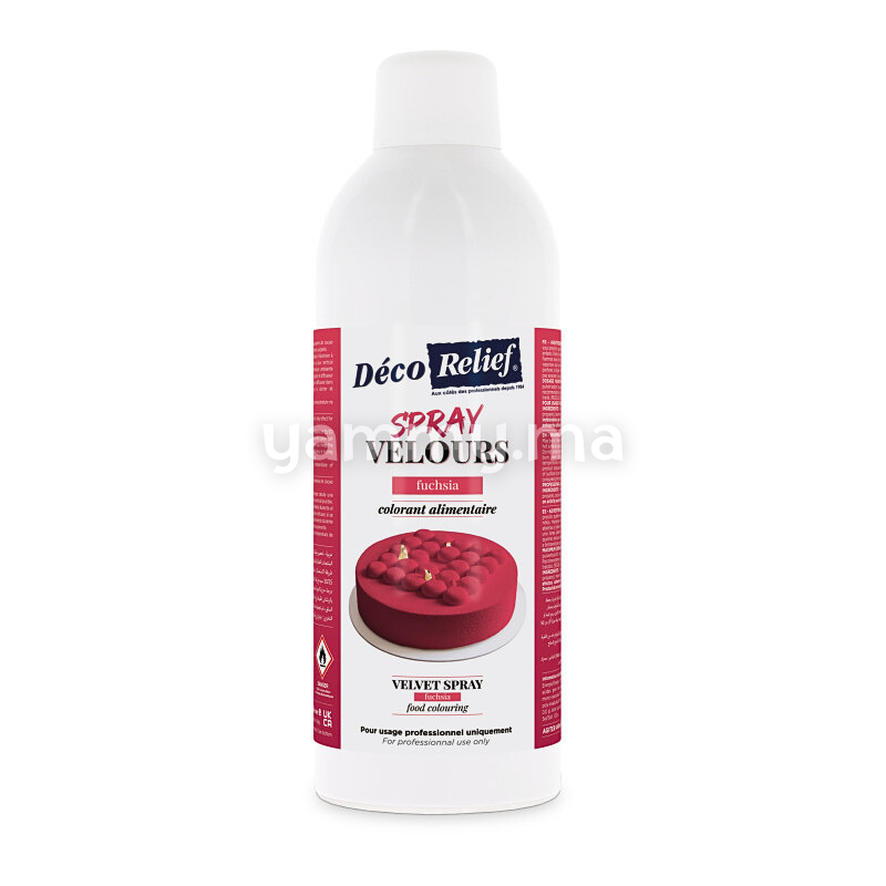 Colorant Spray Velours Fuchsia 400 ml Beurre de Cacao - Déco Relief ...