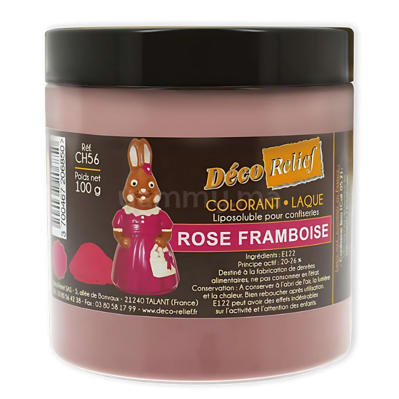 Colorant Liposoluble Laque Rose Framboise 100 gr - Déco Relief – Yammy ...