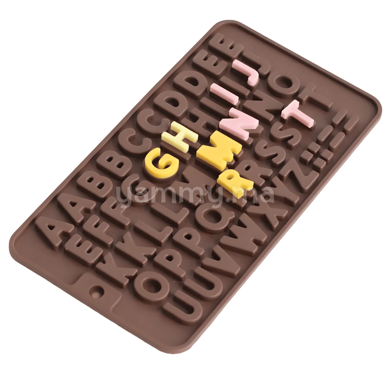 Moule Silicone Mini Alphabet à Chocolat – Yammy Patiss︱Ingrédients ...