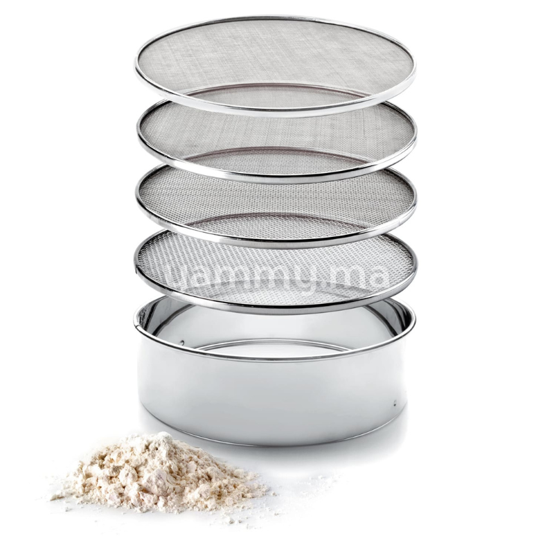 Tamis à 4 Mailles Interchangeables 23cm en Inox - Lacor