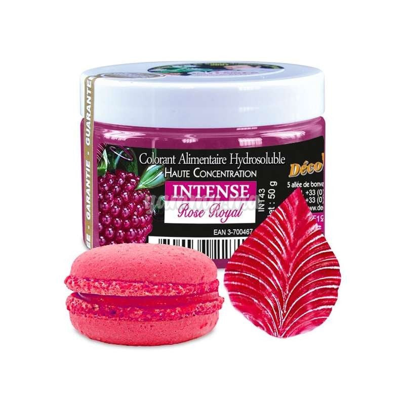 Colorant Alimentaire Hydrosoluble Intense en Poudre Rose Royal 50gr